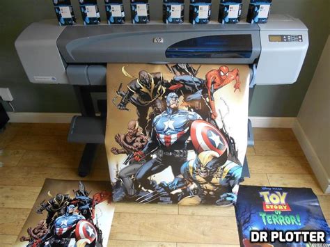 Hp Designjet 500plus 42″ Colour Plotter Cw Stand And Media Basket Tgs