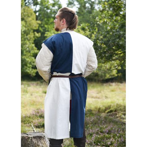 Tabard En Damier Bleu Blanc La Forge Médiévale