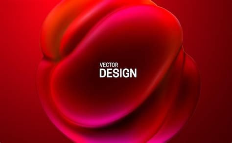 Premium Vector Abstract Composition With 3d Spherical Shape