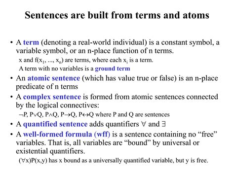 Predicate Logic Proposition Logic Firstorderlogicppt Programming