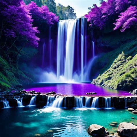 Purple Waterfall Wallpapers 4k Hd Backgrounds On Wallpaperbat