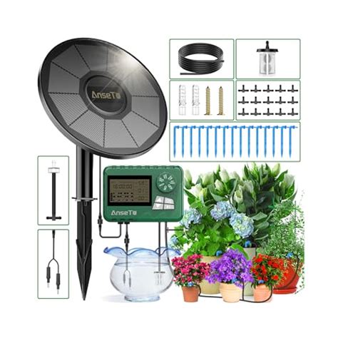 Anseto Solar Irrigation System With Split Water Timer With 2200 Mah