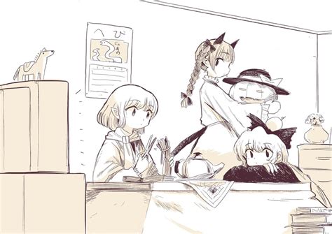 Kaenbyou Rin Mizuhashi Parsee And Kurodani Yamame Touhou Drawn By