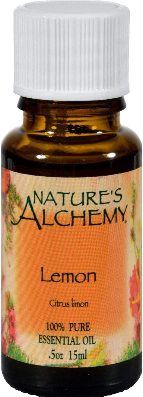 Natures Alchemy Essential Oil Lemon 05 Fl Oz Health