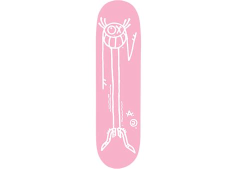 Andre Saraiva Pink Drip Skateboard Deck Side Kicks