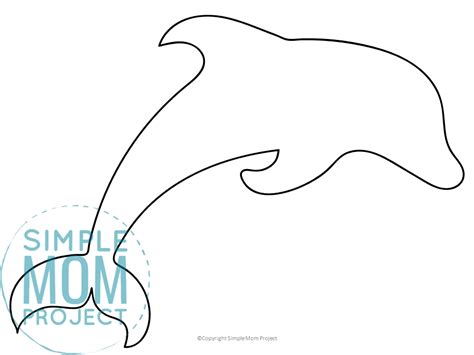 Free Printable Dolphin Template Simple Mom Project