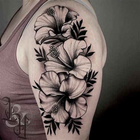 Hibiscus Flowers Tattoos
