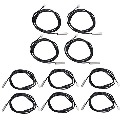 Ntc Thermistor Temperature Probe 10pcs 5x25mm Cylindrical 100k B3950