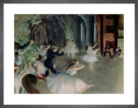 Edgar Degas The Rehearsal Ballet Rehearsal Detail 1 Art Print By