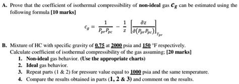 A Prove That The Coefficient Of Isothermal Compressibility Of Non