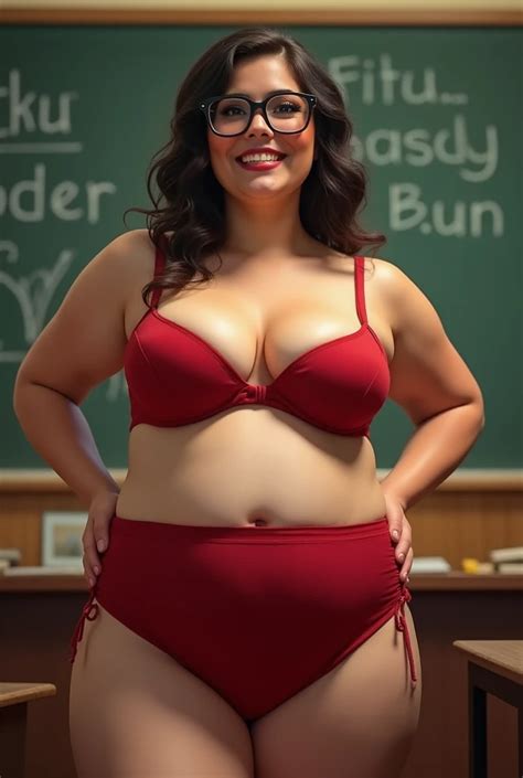 A Chubby Teacher Wearing Bbw Glasses Only In Panties And Bras Thread