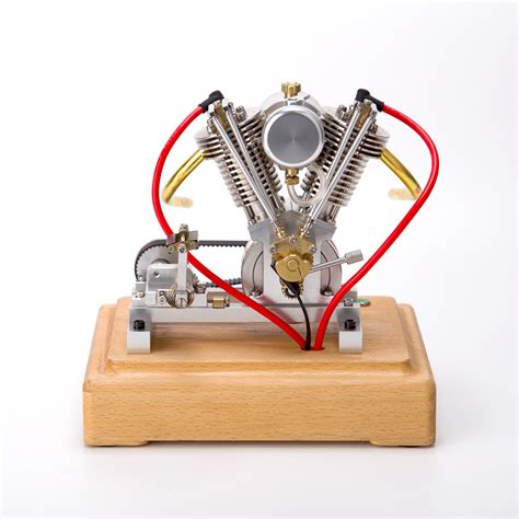 Musa Hoglet Mini V Twin Engine V2 Gasoline 4 Stroke Engine Motorcycle With Kickstarter Stirlingkit