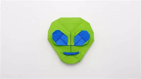 آموزش اوریگامی ساخت اموجی بیگانه اریگامی