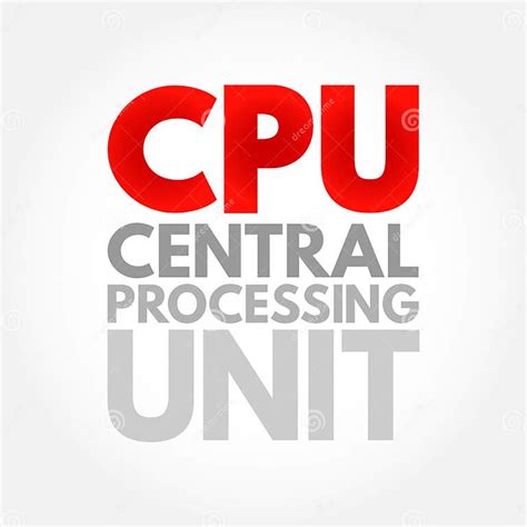 Cpu Central Processing Unit Electronic Circuitry That Executes