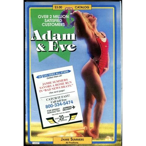 Adam And Eve Catalog Jamie Summers Adult Items 1992 101319lm Ep