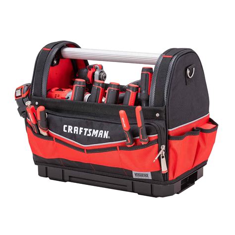 Craftsman Versastack Red And Black Polyester 17 In Tool Tote