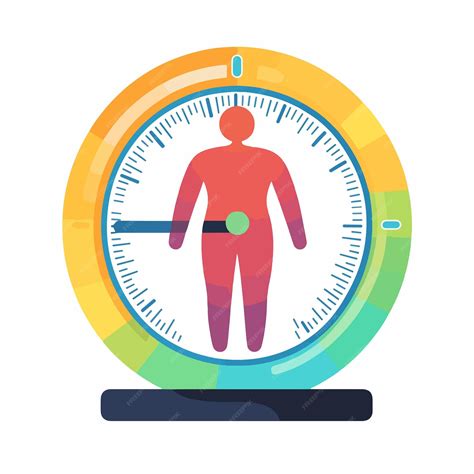 Body Mass Index Indicator Diagram Chart Icon Premium Ai Generated Vector