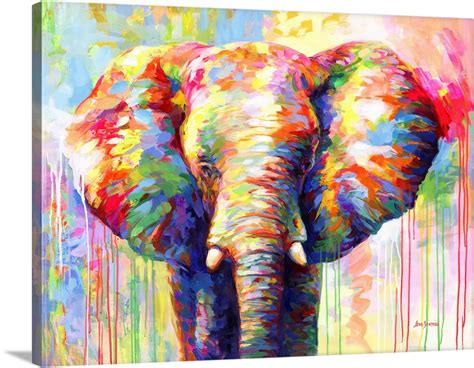Colorful Elephant Ii Great Big Canvas
