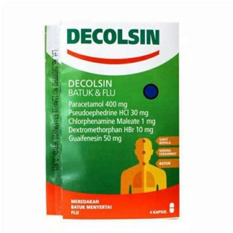 Jual Decolsin Capsul Obat Batuk Dan Flu 4 Kapsul Di Seller Mula