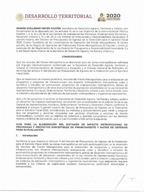 Guía Para La Elaboración De Dictámen De Impacto Urbano Pdf