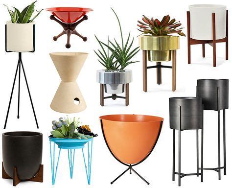 Mid Century Indoor Planters Mid Century Modern Plant Stand Modern