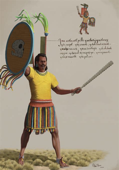 Artstation Aztec Nobleman In Military Paraphernalia