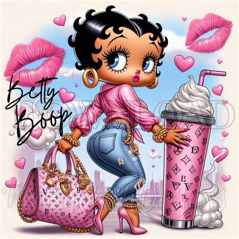 Favorites Betty Boop Tumbler Ideas Baddie Cartoon Pink Betty Boop