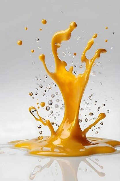 A Delicious Melting Cheese Splash In A Realistic Style Hot Cheese Or
