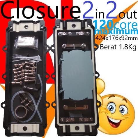 Jual Joint Box 24 48 96 Core Fo Splice Closure 24c 48c 96c Horizontal