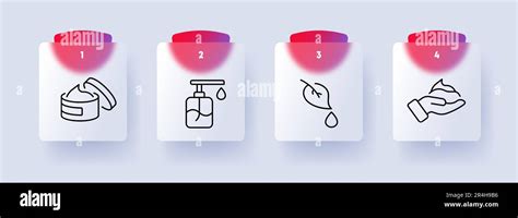 Hand Hygiene Icon Set Clean Hands Handwashing Sanitation Germ Prevention Cleanliness