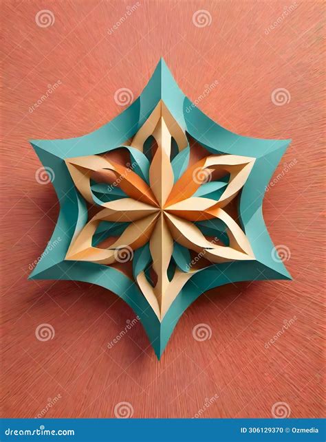 Ornate Sun And Star In Vibrant Assembly Generative Ai Stock