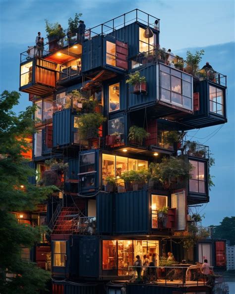 Stacked Container Homes Building Structure