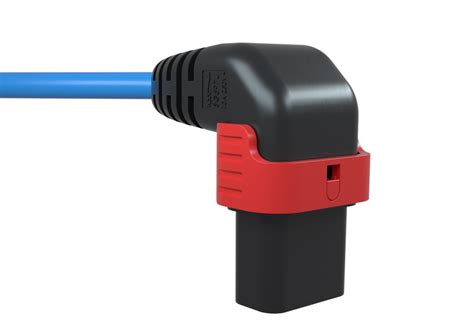 Locking C13 Angled Added Mega Electronics Inc