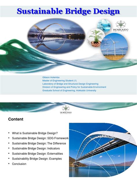 Sustainable Bridge Design Pdf Sustainability Bridge