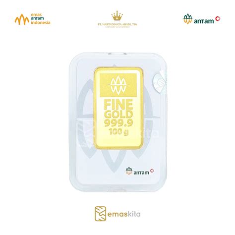 Jual Logam Mulia 100 Gram Antam Indonesia Hartadinata Emaskita