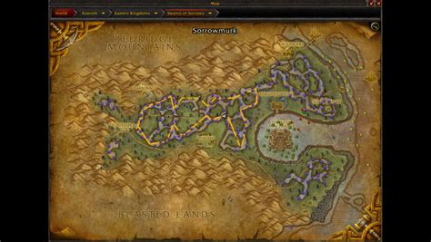 Sorrowmoss Route Large Wow Gold Guide Artisans Of Azeroth