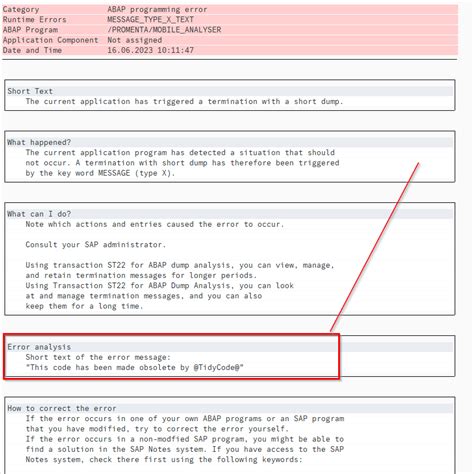 Obsolete Functionality Promenta Documentation