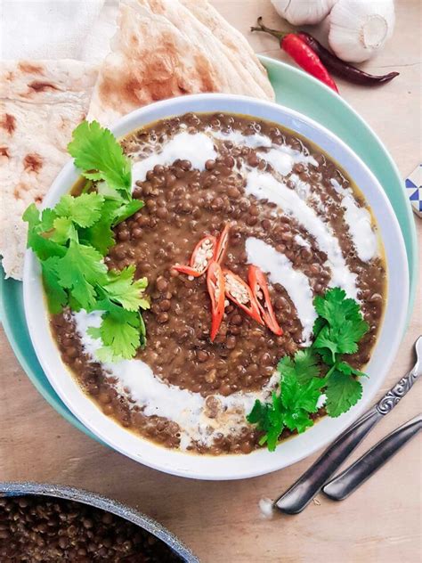 Flavorful Brown Lentil Dahl Brown Lentil Curry Get Set Vegan
