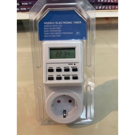 Jual Timer Digital Stop Kontak Listrik Stop Kontak Listrik Timer Digital Otomatis Shopee Indonesia