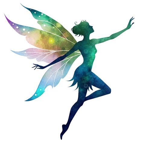 Silueta De Hada Voladora