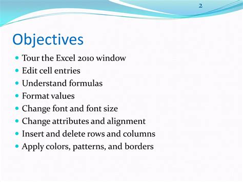 Computer Skills Excel2010 Ppt