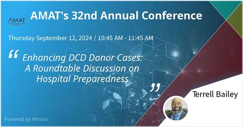 Amatac24 Amat2024sandiego Amat2024 Donatelife Whova Terrell Bailey