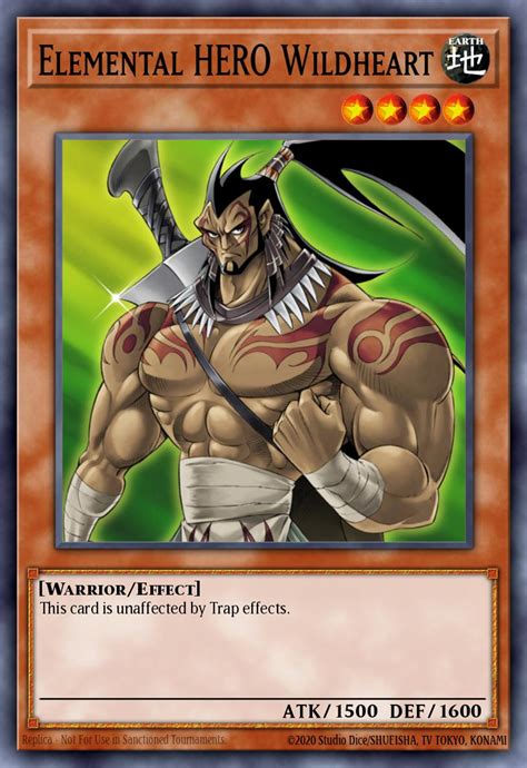 Elemental Hero Wildheart Yu Gi Oh Card Database Ygoprodeck