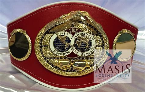 Ibf International Boxing Federation Championship Belts Masis Boxing