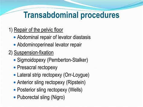 Ppt Rectal Prolapse And Its Laparoscopic Management A Video Presentation Powerpoint