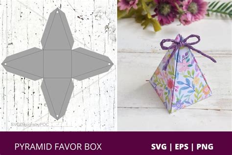 Pyramid Favor Box Svg Triangular T Box 2123200