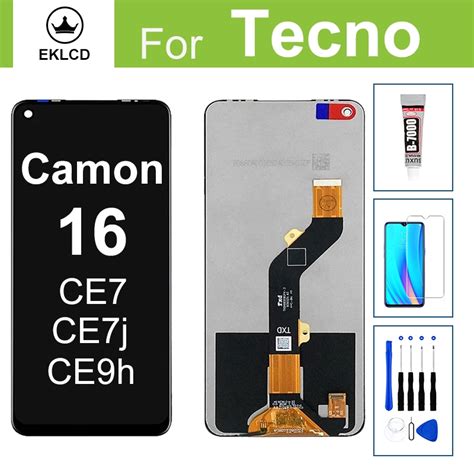 Lcd For Tecno Camon 16 Ce7 Ce7j Ce9h Display Touch Screen Digitizer Assembly Replacement Repair