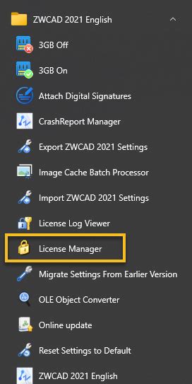How To Switch Zwcad License From Network Floating License To Stand Alone License 2021 And