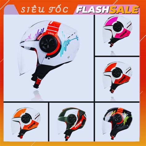 Nón Bảo Hiểm 34 Yohe 851 Chính Hãng Mũ Bảo Hiểm 34 Cao Cấp Shopee