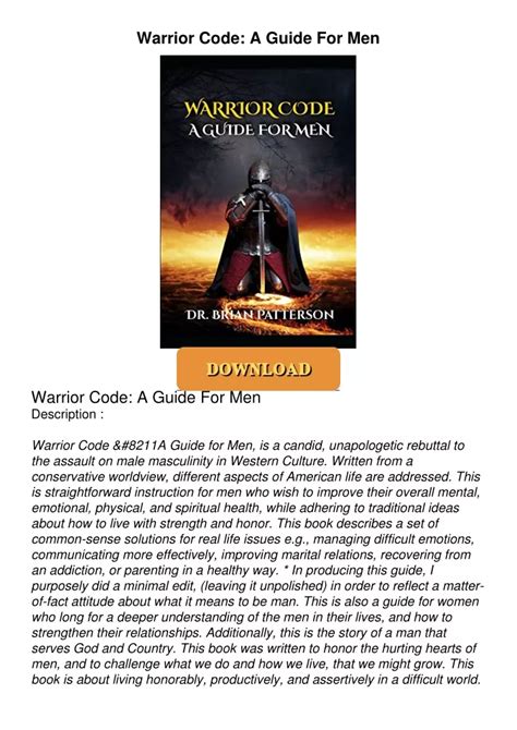 Ppt Read⚡ebook Pdf Warrior Code A Guide For Men Powerpoint
